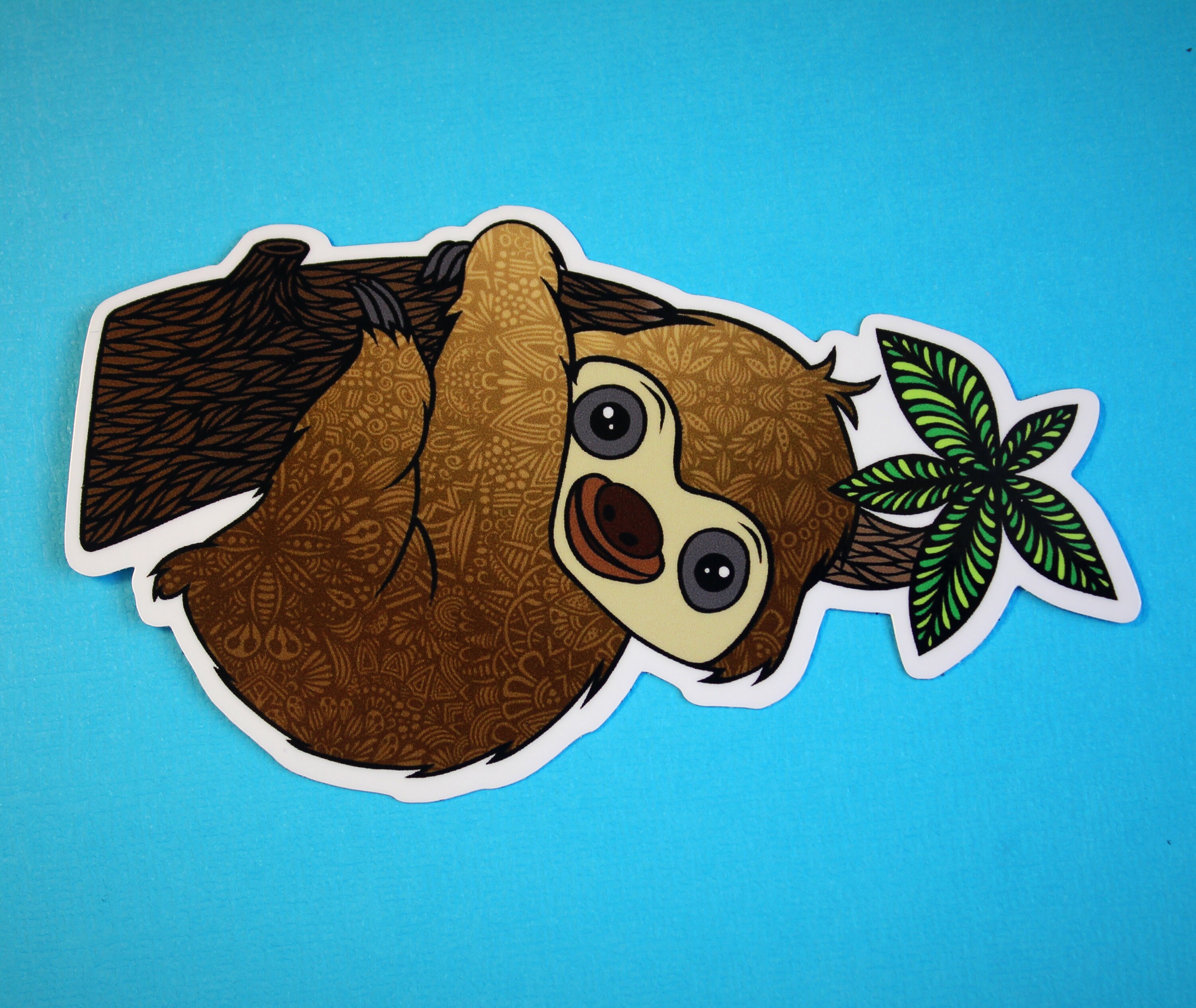 Sloth Sticker WATERPROOF - Etsy UK