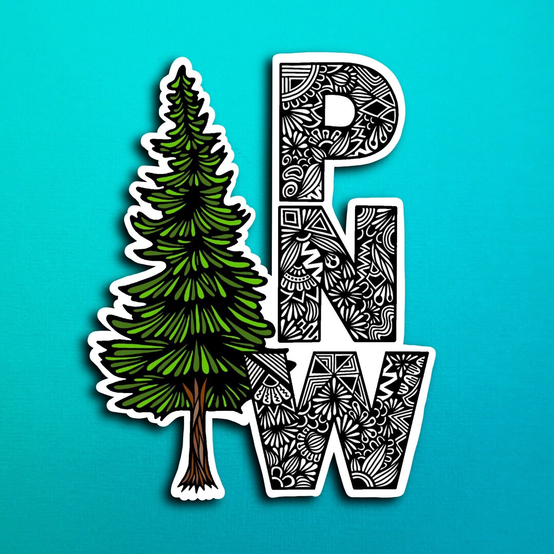 PNW Sticker WATERPROOF - Etsy