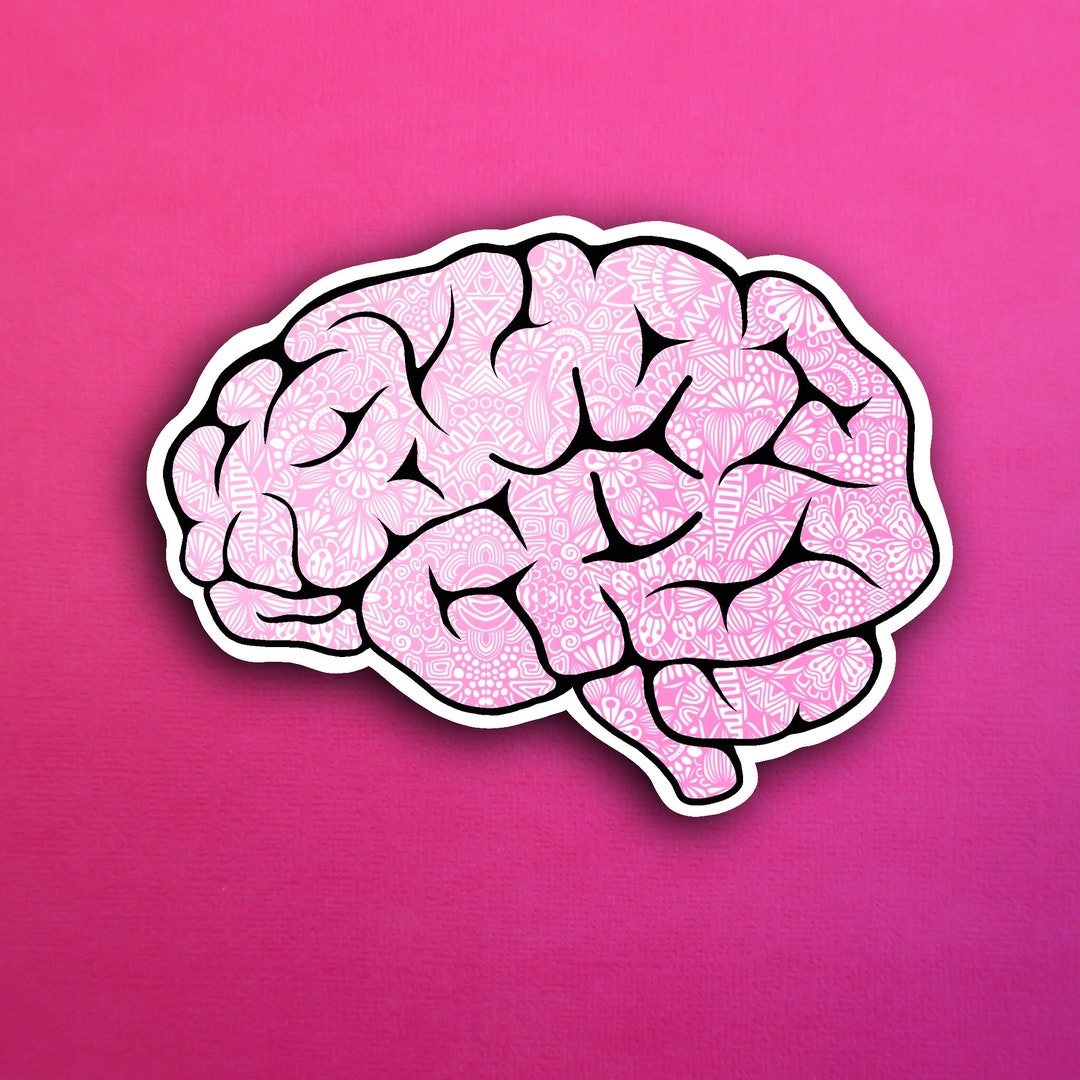 Brain Sticker WATERPROOF - Etsy