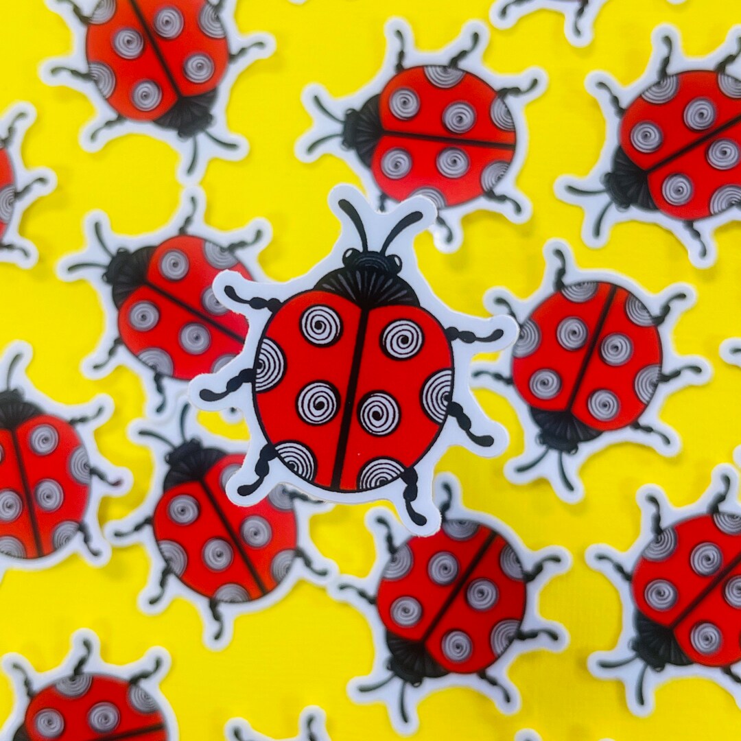 Mini Lady Bug Sticker (WATERPROOF) - Etsy