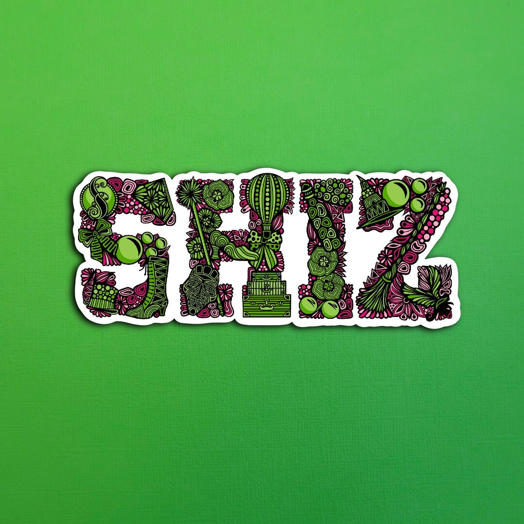 SHIZ Wicked Sticker Black Outline WATERPROOF - Etsy