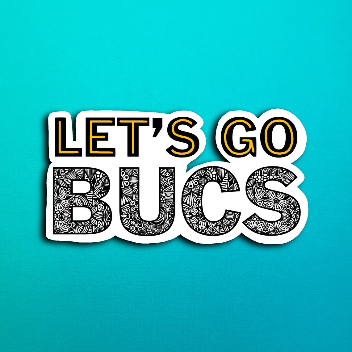 Lets Go Bucs Sticker WATERPROOF - Etsy