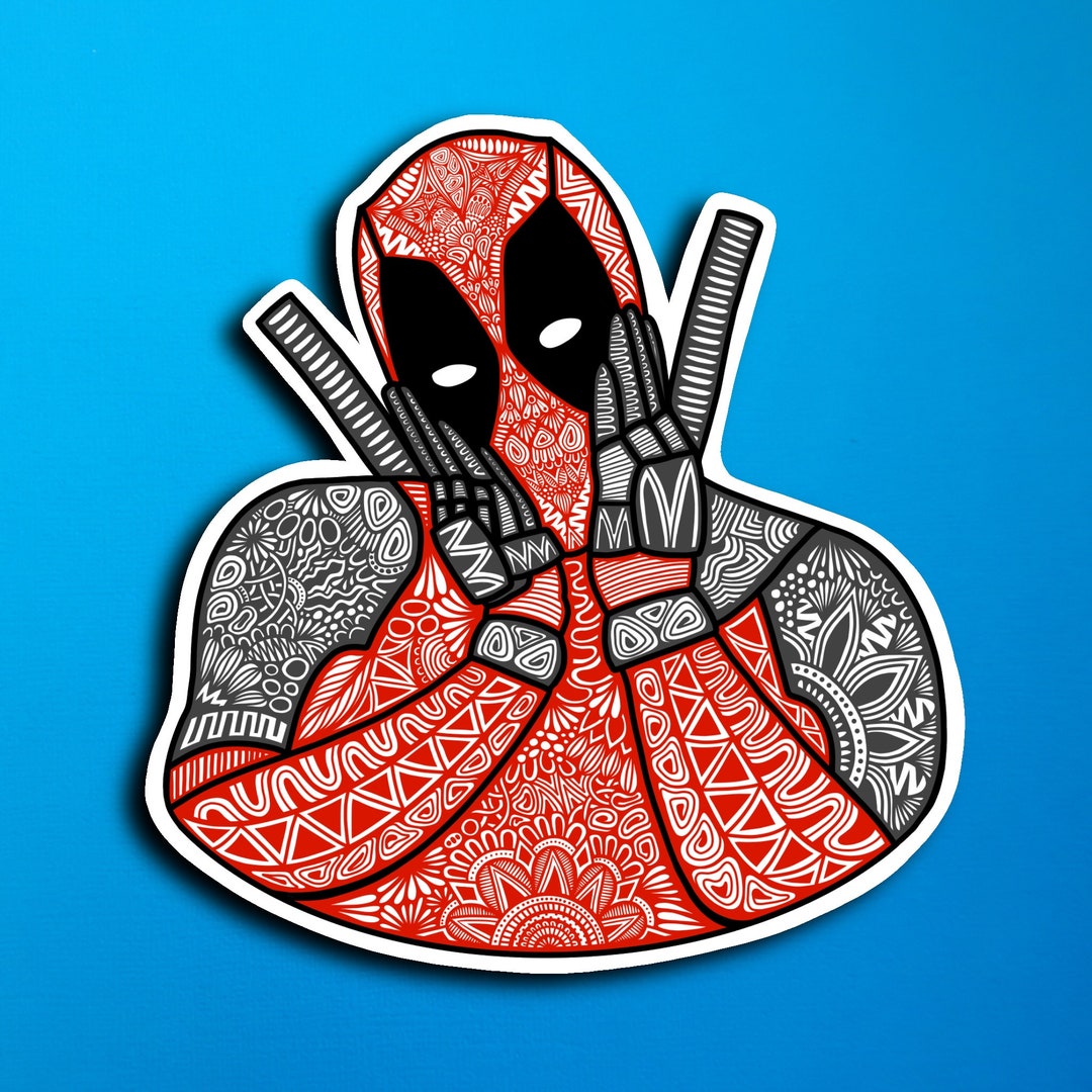 Deadpool Sticker WATERPROOF - Etsy