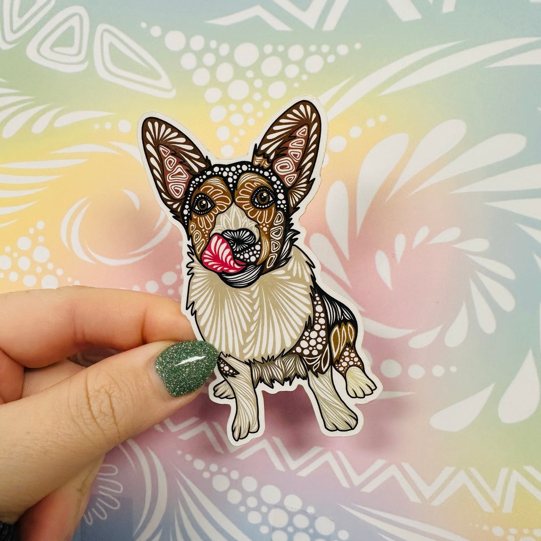 Misprinted Tilly the Dog Sticker WATERPROOF - Etsy