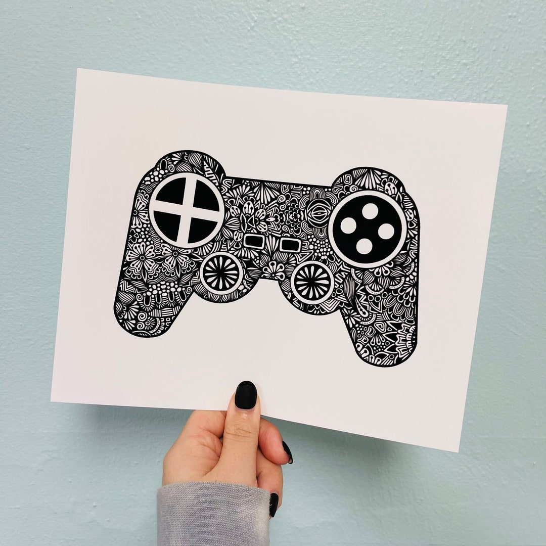 Game Controller Print - Etsy