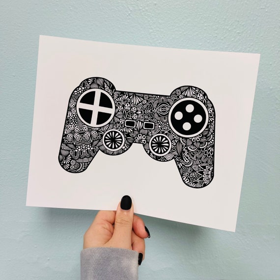 Game Controller Print | Etsy