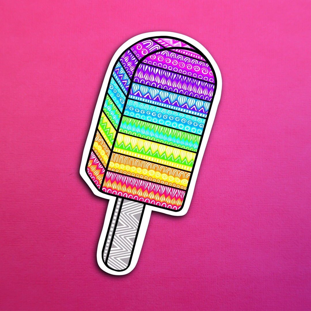 Popsicle Sticker WATERPROOF - Etsy