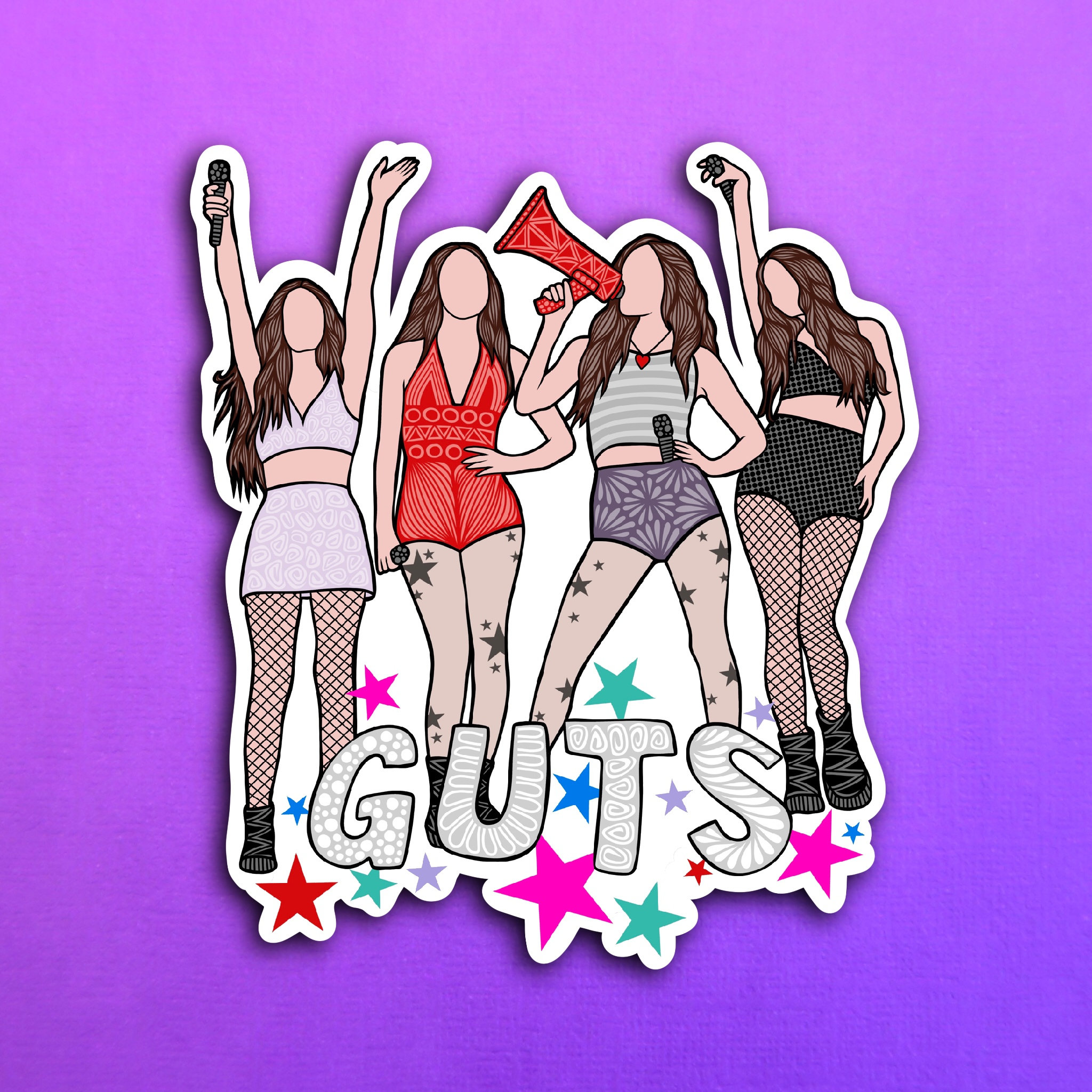 GUTS Olivia Rodrigo Sticker WATERPROOF - Etsy