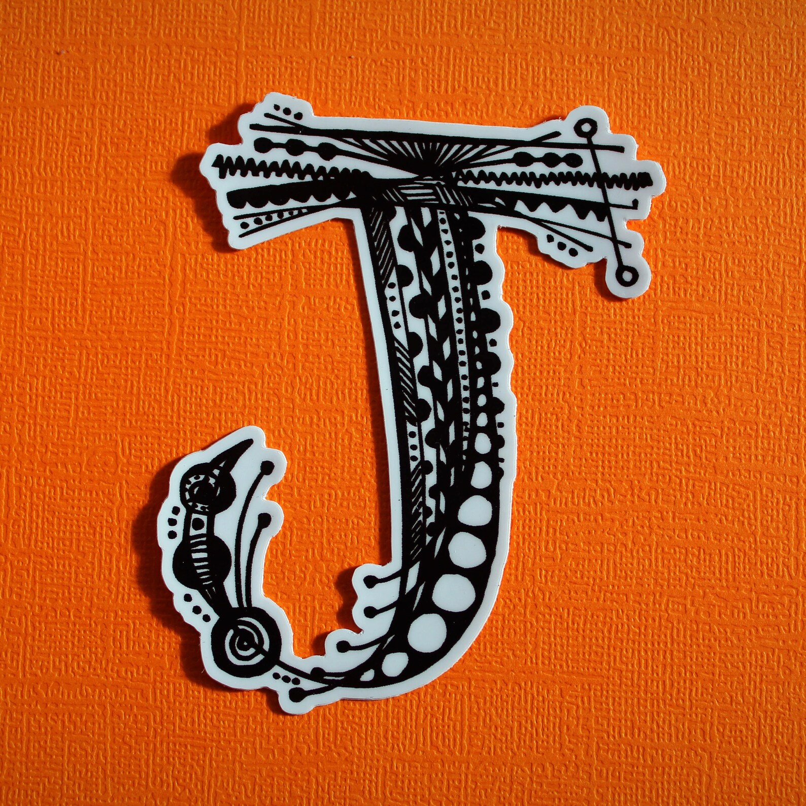 Letter J Sticker WATERPROOF - Etsy