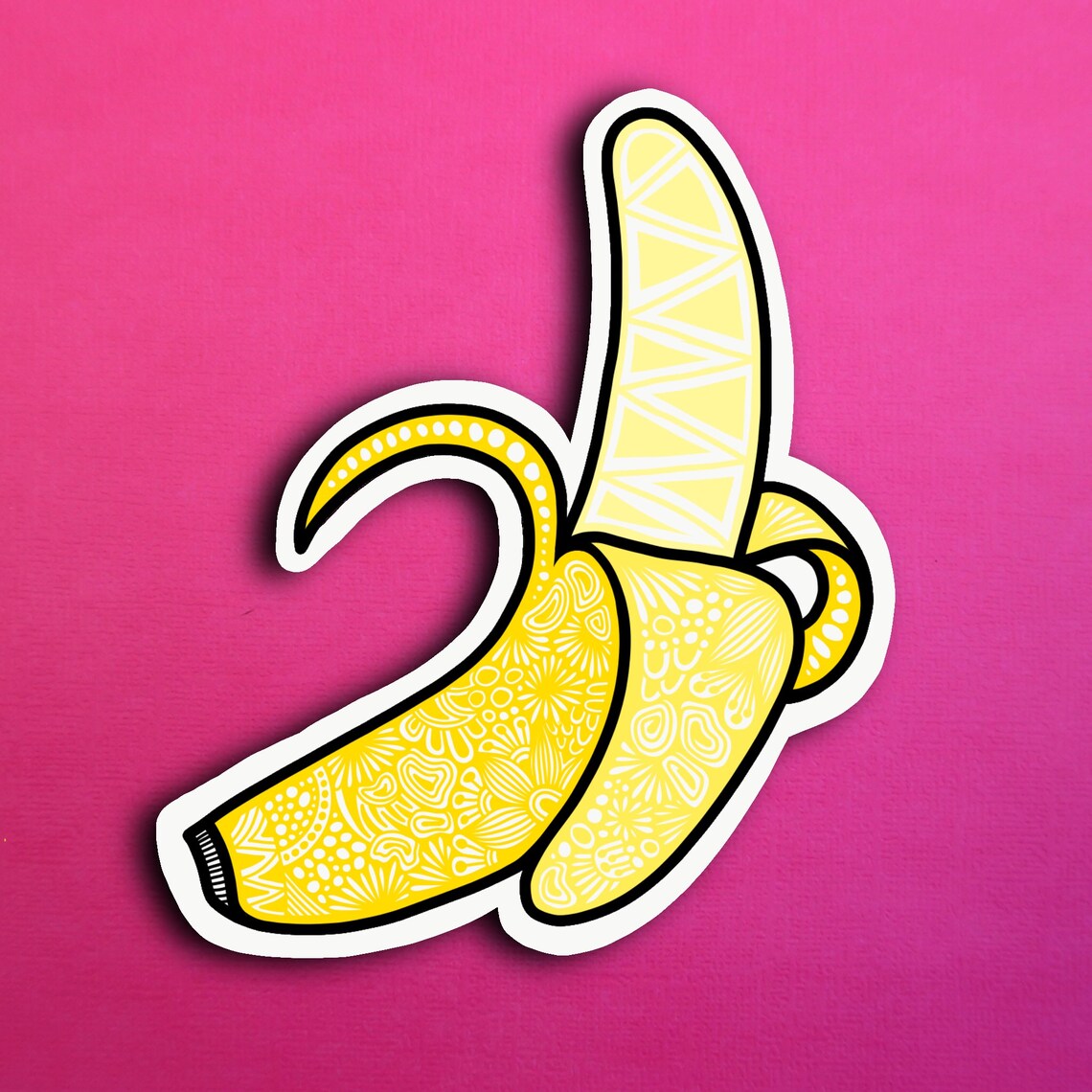 Banana Sticker WATERPROOF - Etsy