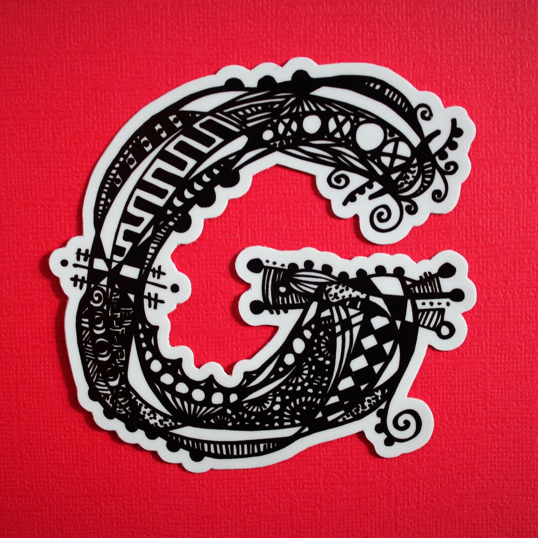 Letter G Sticker WATERPROOF - Etsy