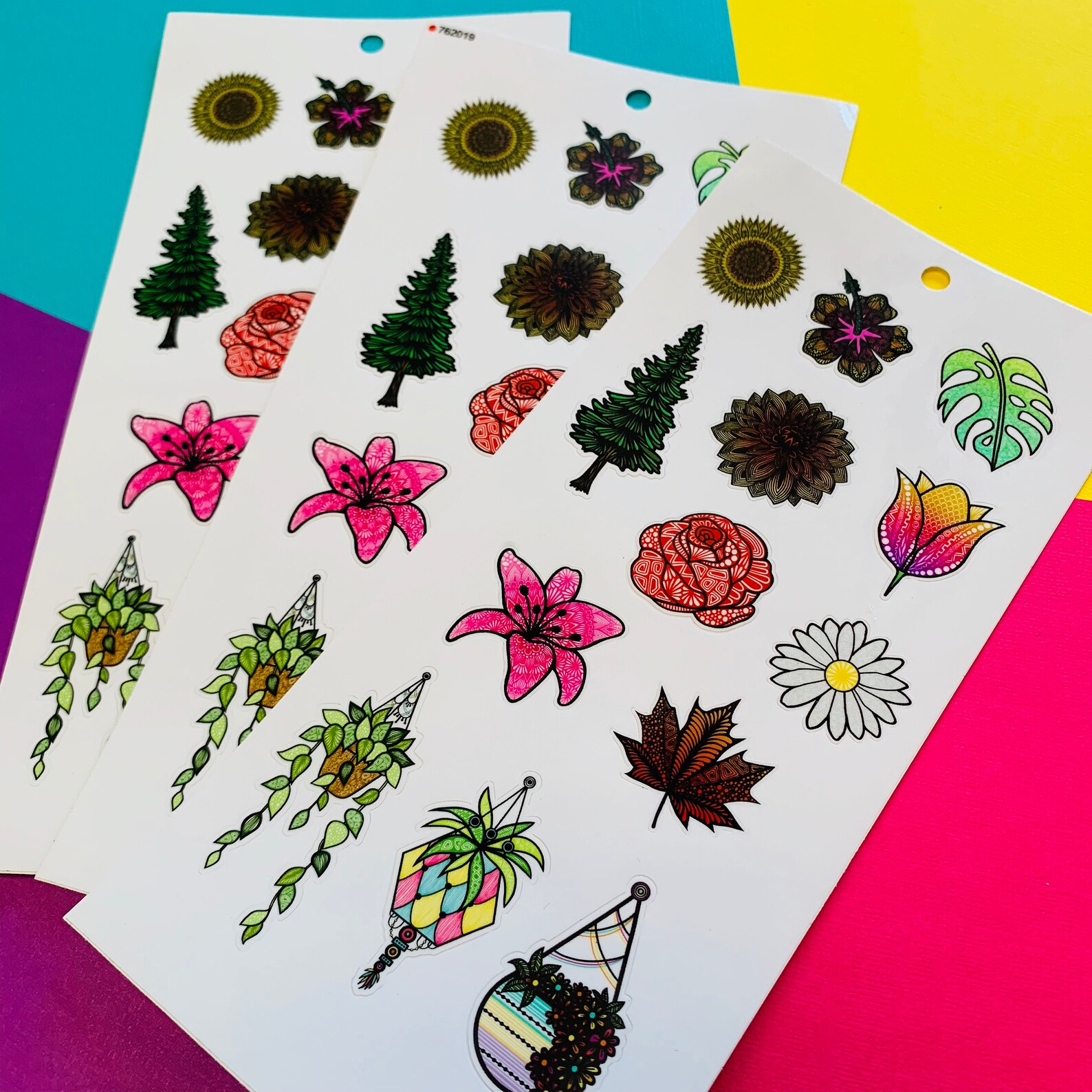 Mini Flowers Sticker Sheet WATERPROOF WATERPROOF - Etsy