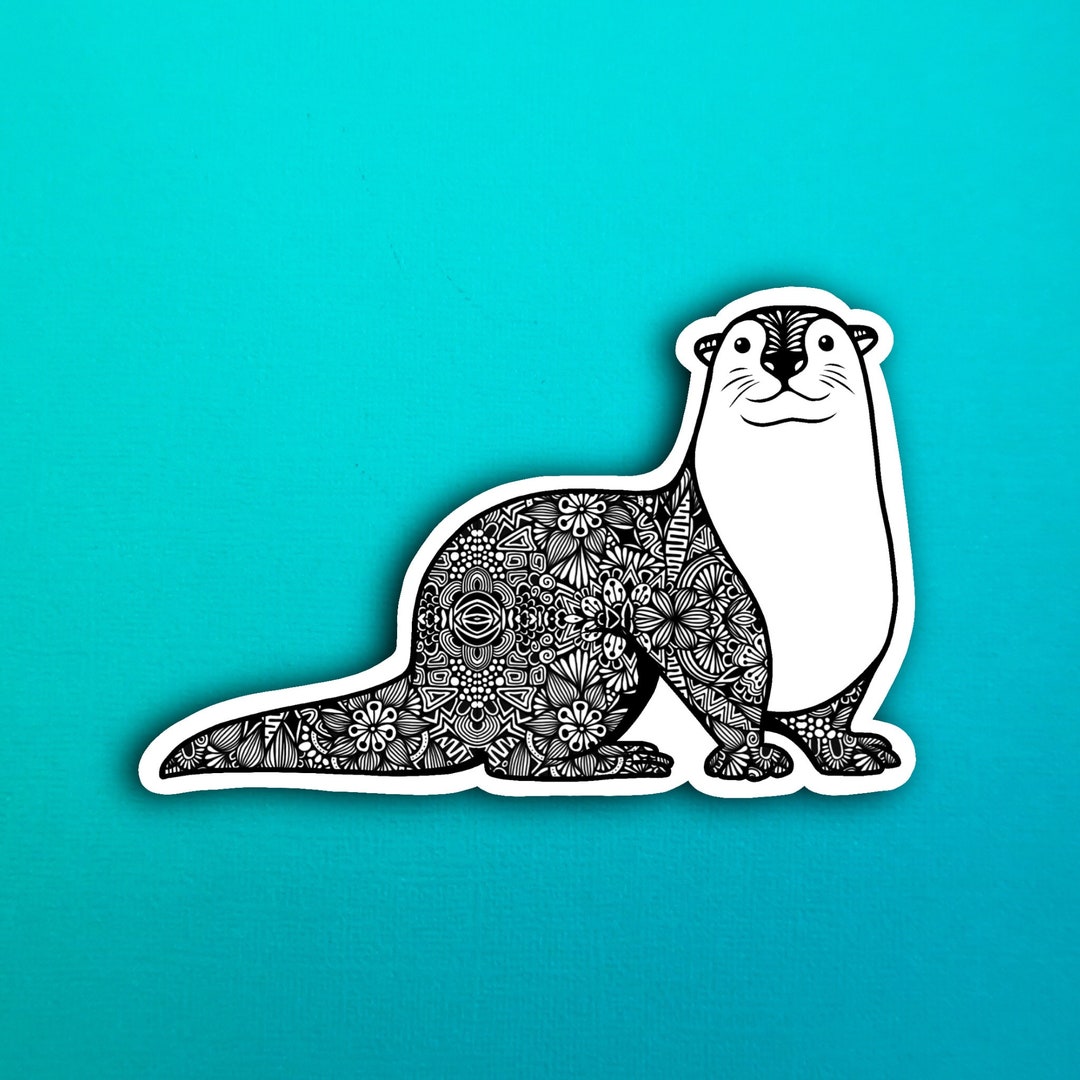 Otter Sticker WATERPROOF - Etsy