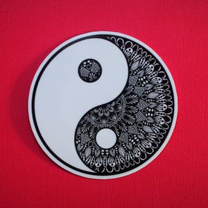 Ying Yang Sticker WATERPROOF - Etsy