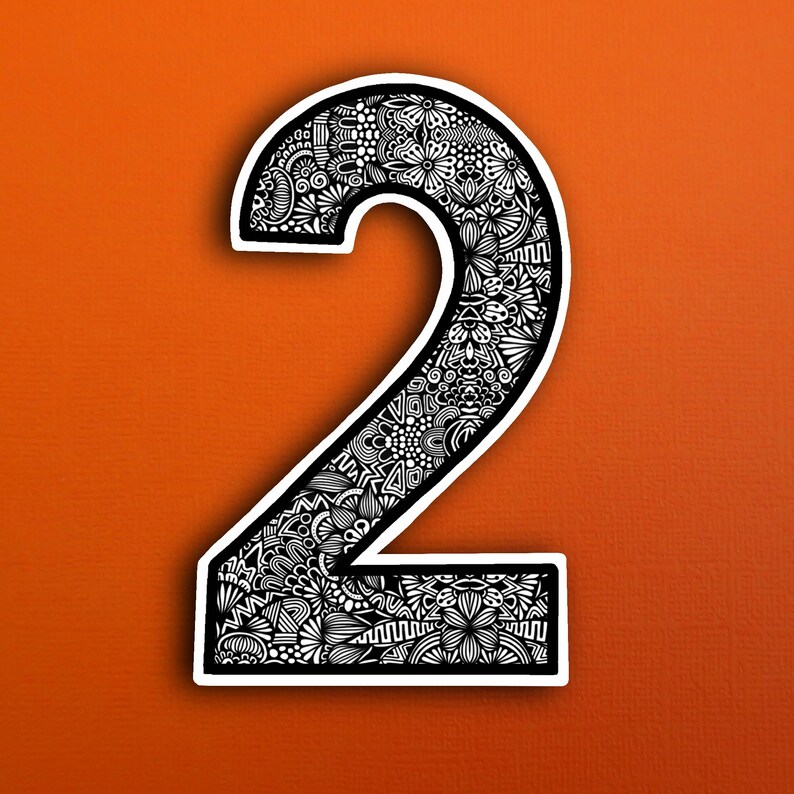 Small Block 2 Sticker WATERPROOF | Etsy