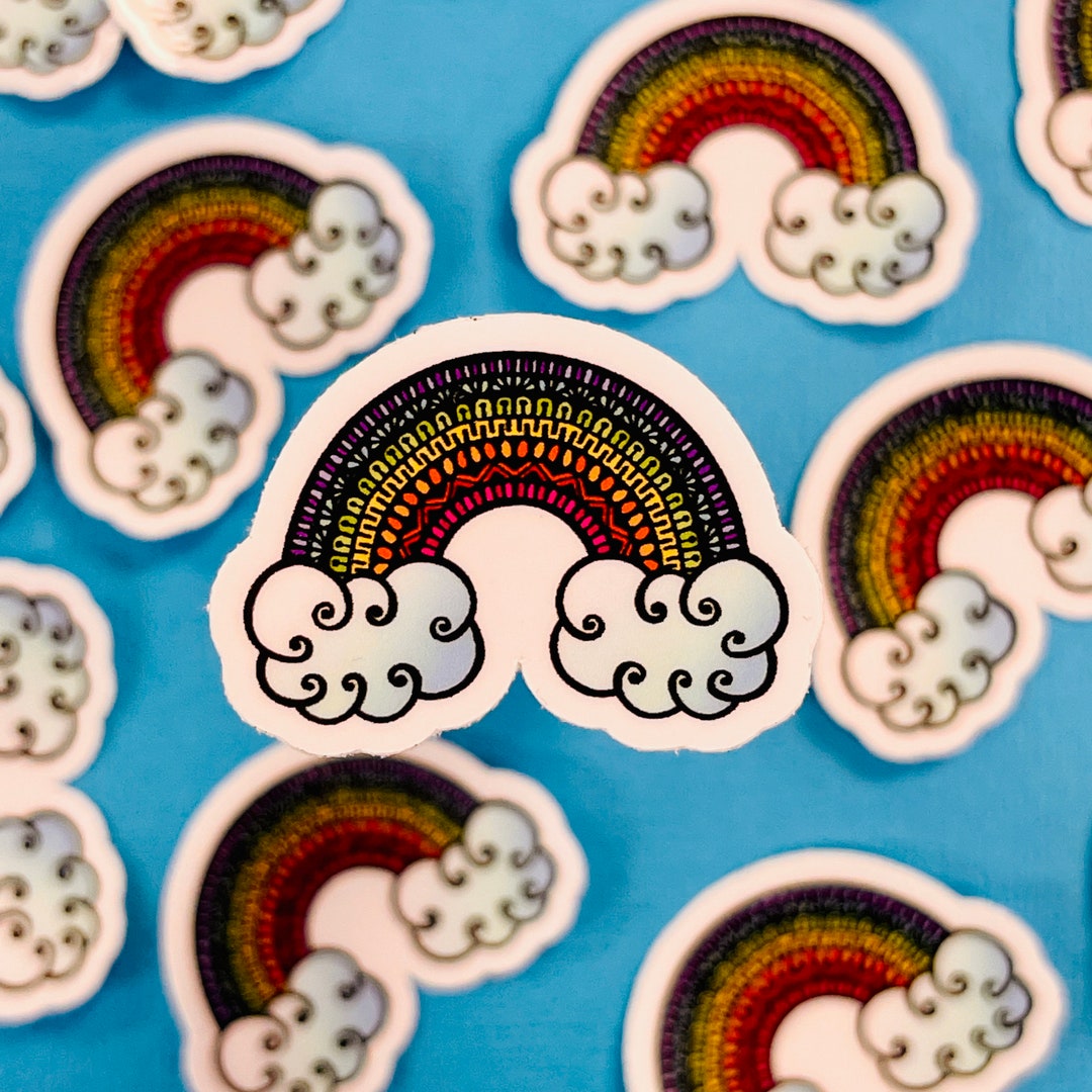 Mini Rainbow Sticker WATERPROOF - Etsy