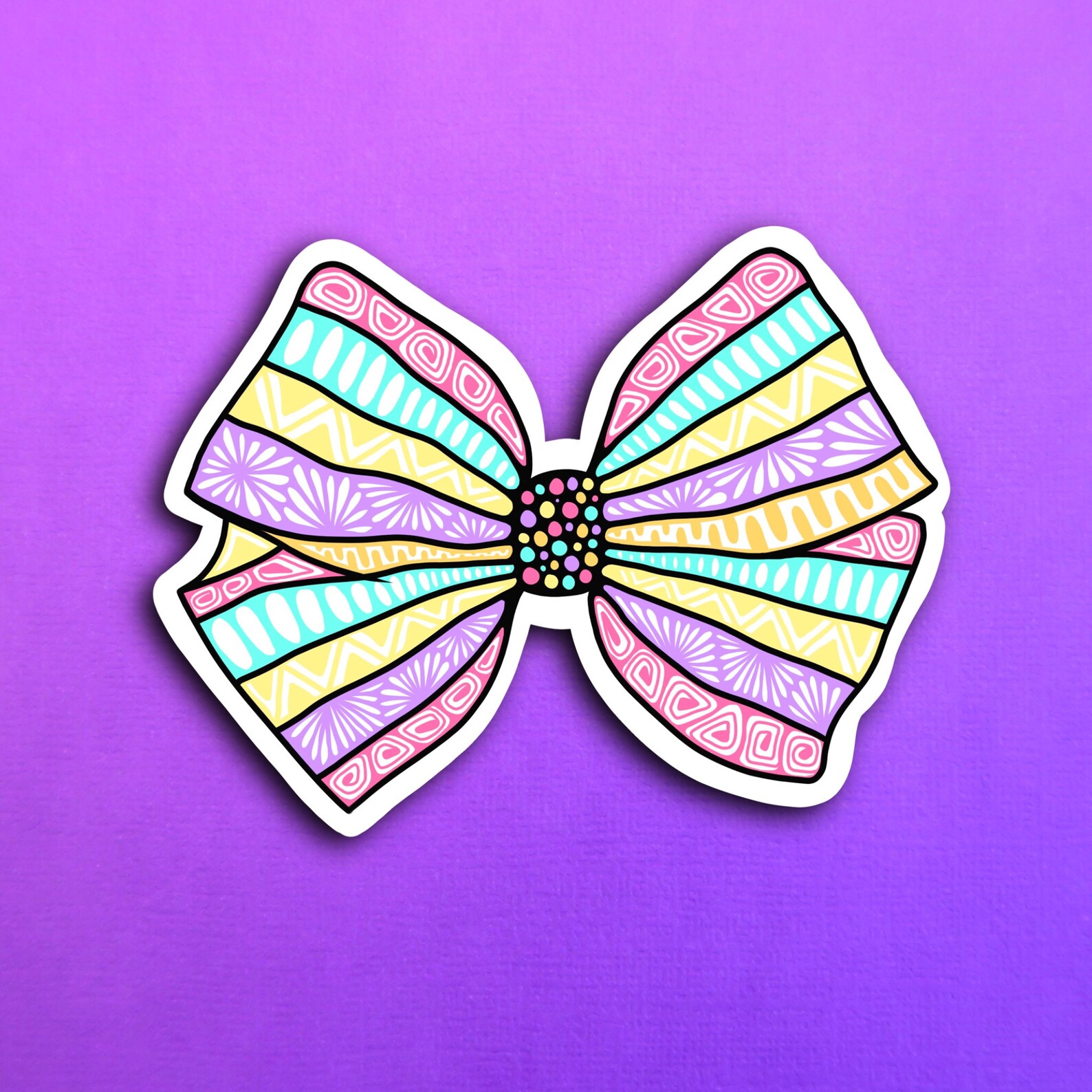 Bow Sticker WATERPROOF - Etsy
