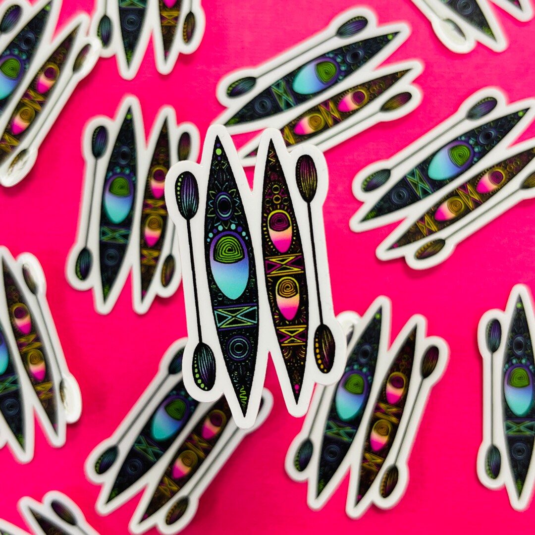 Mini Kayak Sticker WATERPROOF - Etsy Canada