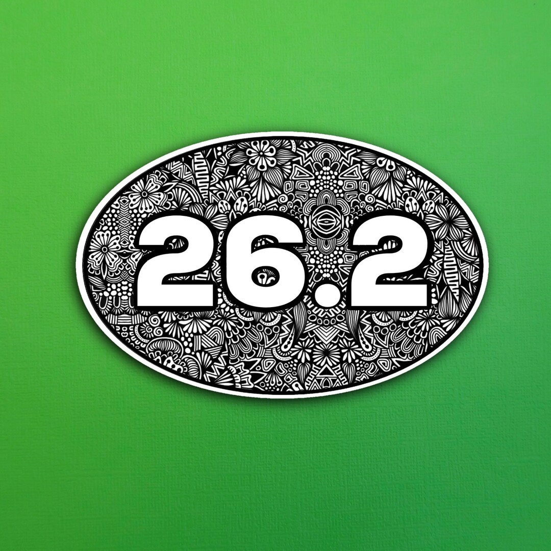 26.2 Miles Sticker WATERPROOF - Etsy