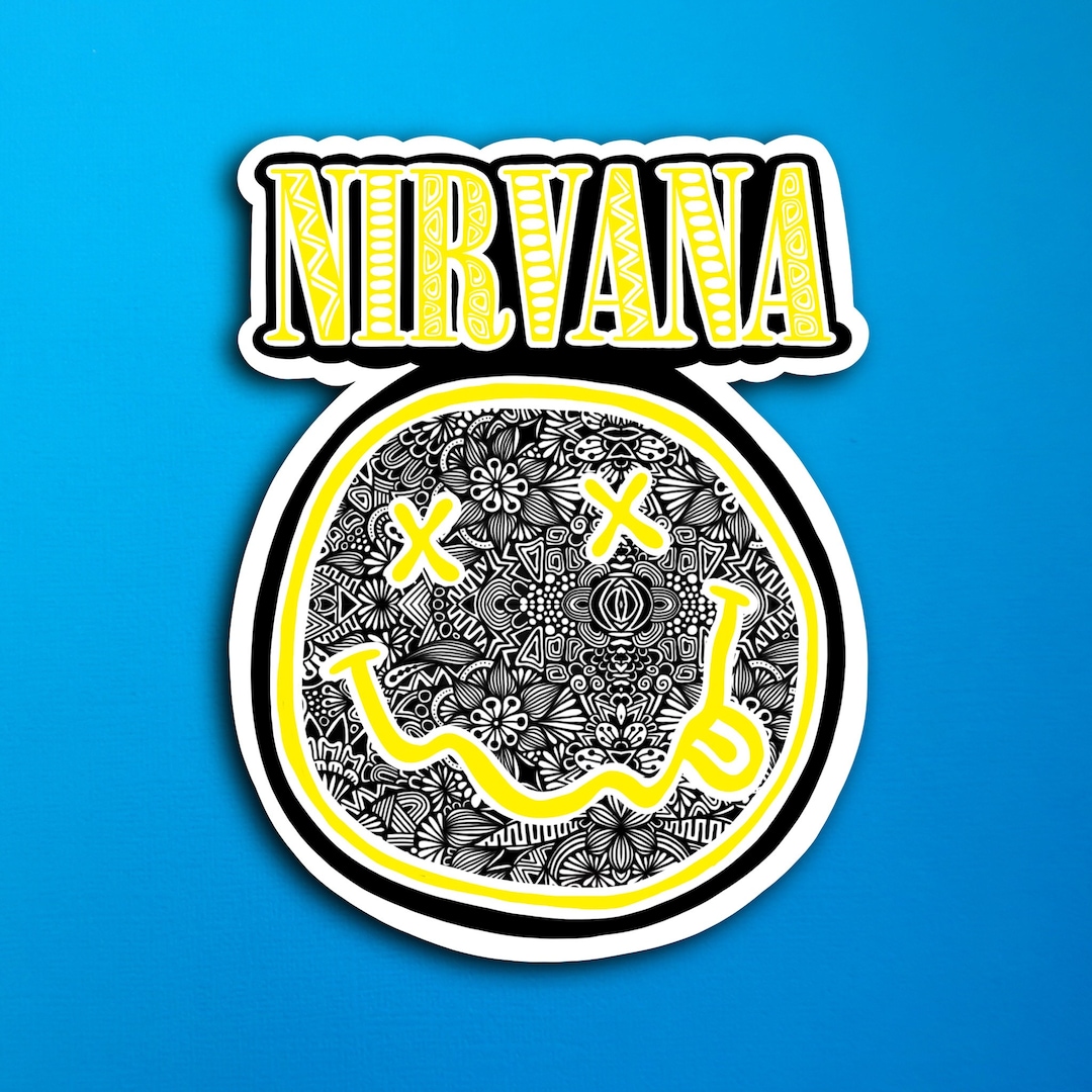 Nirvana Sticker WATERPROOF - Etsy