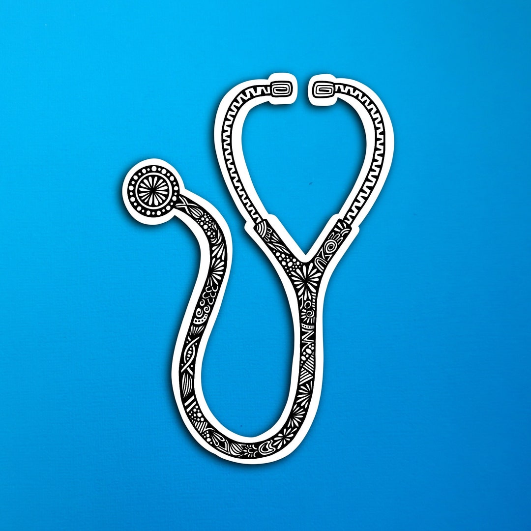 Stethoscope Sticker WATERPROOF - Etsy