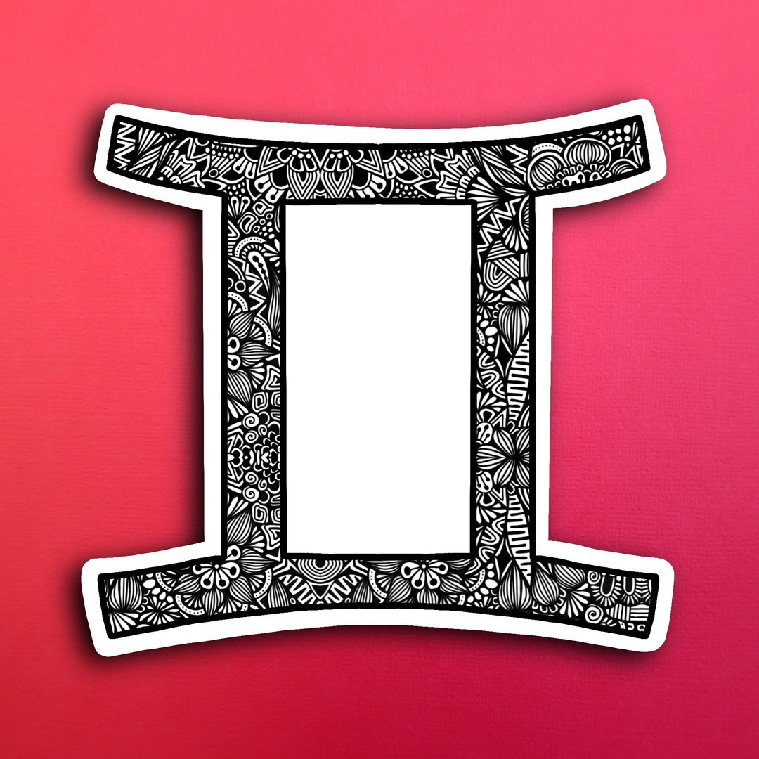 Gemini Sticker WATERPROOF Zodiac - Etsy