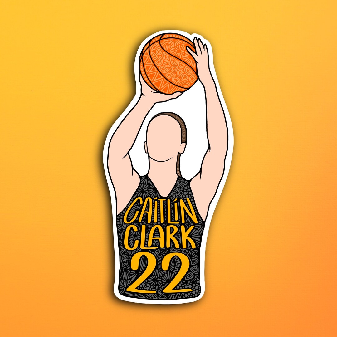 Caitlin Clark 22 Sticker WATERPROOF - Etsy