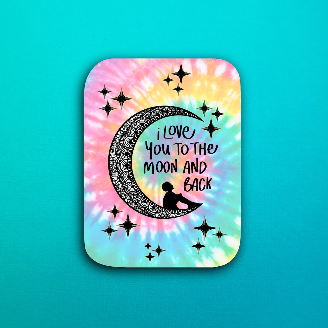 To the Moon Sticker WATERPROOF - Etsy