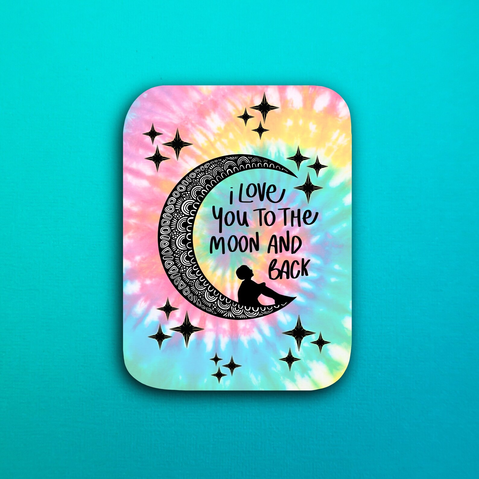 To the Moon Sticker WATERPROOF - Etsy