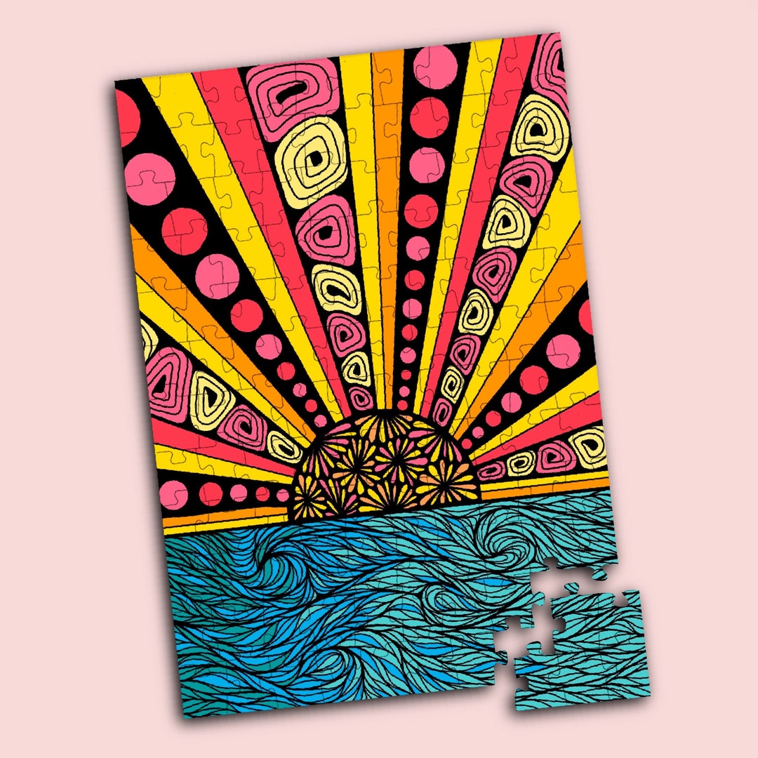 Sun Rays Puzzle - Etsy