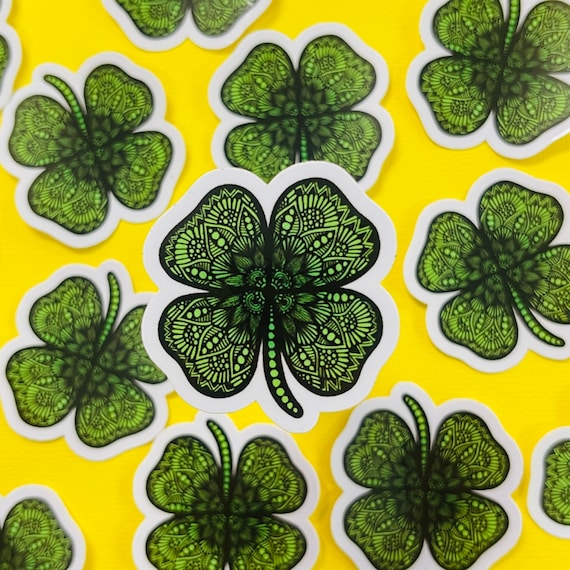 Mini Clover Sticker WATERPROOF - Etsy
