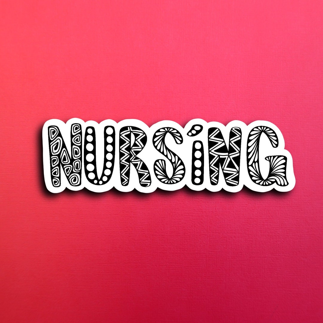 Nursing Sticker WATERPROOF - Etsy