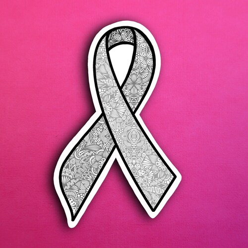 Green Ribbon Sticker WATERPROOF - Etsy