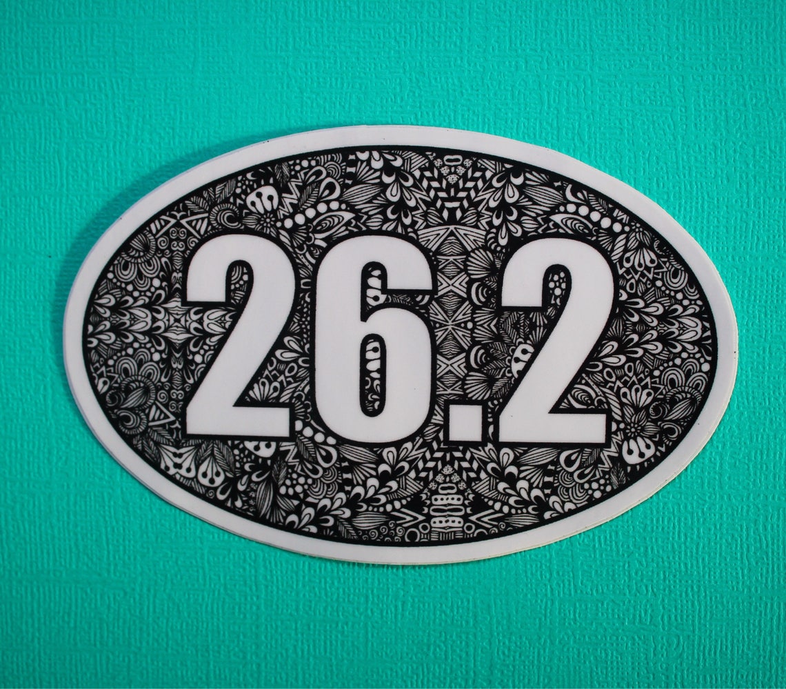 26.2 Miles Sticker WATERPROOF | Etsy