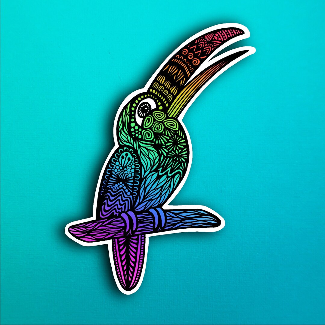 Parrot Sticker WATERPROOF - Etsy