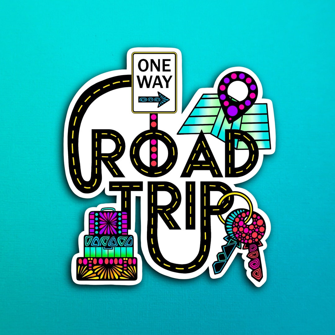 Road Trip Sticker (WATERPROOF) - Etsy