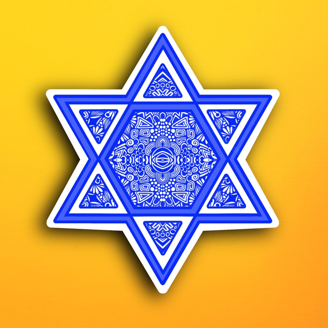 Star of David Sticker (WATERPROOF) - Etsy
