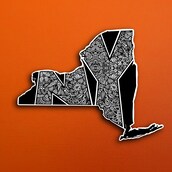 State New York Sticker WATERPROOF - Etsy