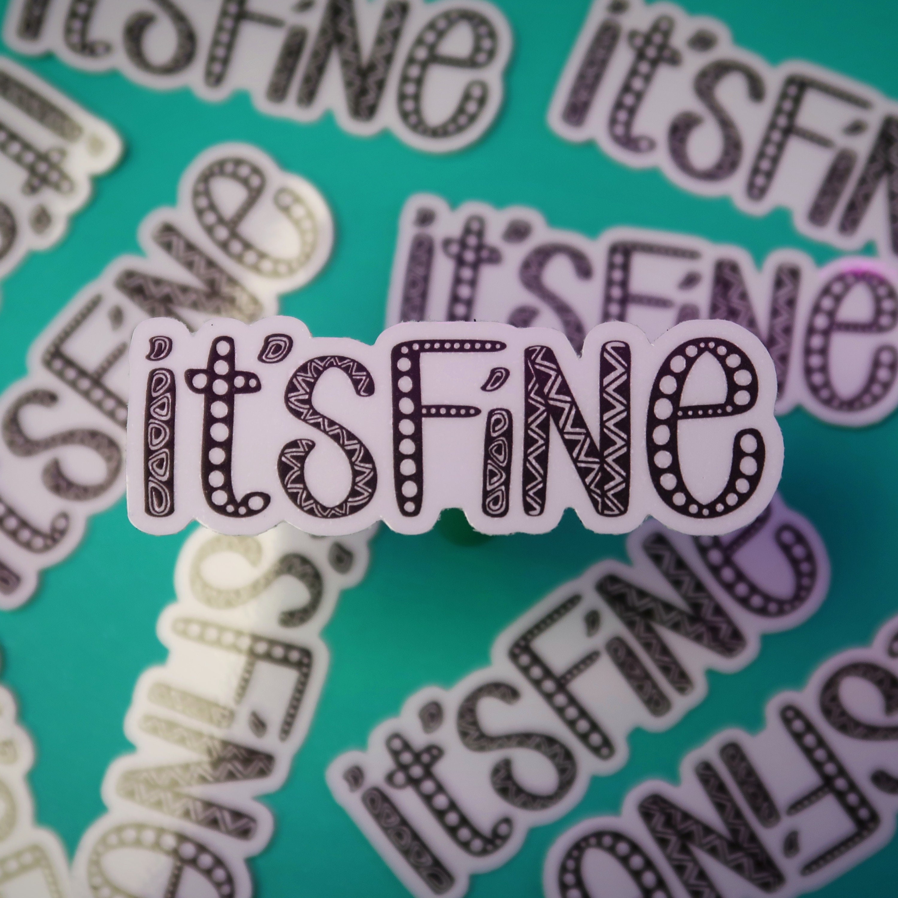 Mini Its Fine Sticker WATERPROOF | Etsy