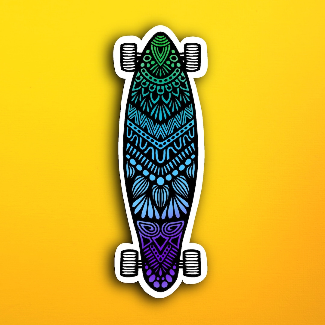 Longboard Sticker WATERPROOF - Etsy