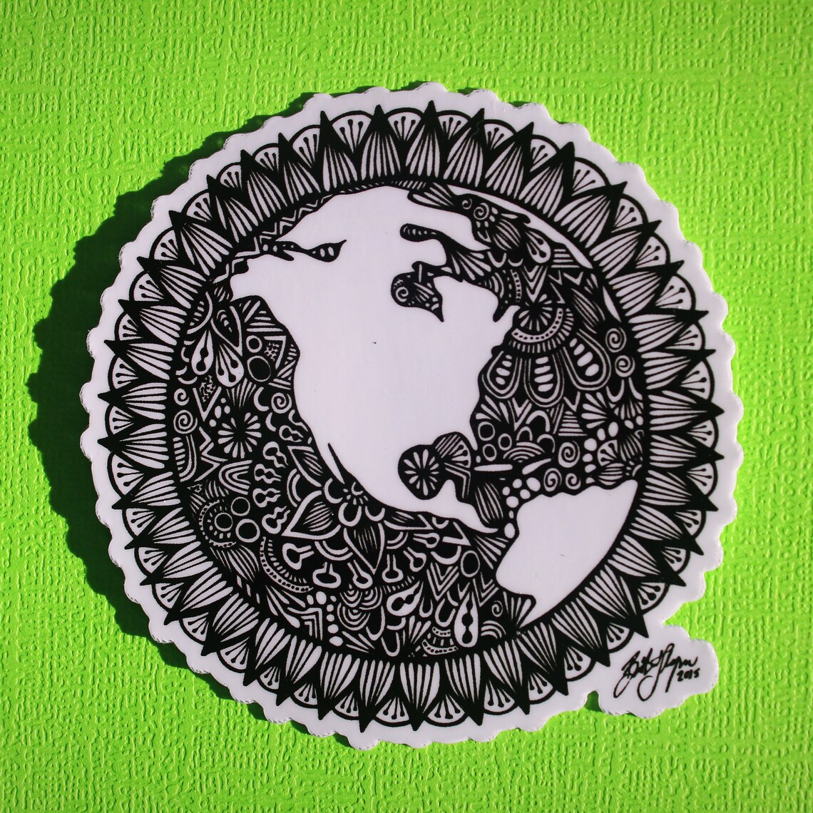 World Sticker WATERPROOF - Etsy