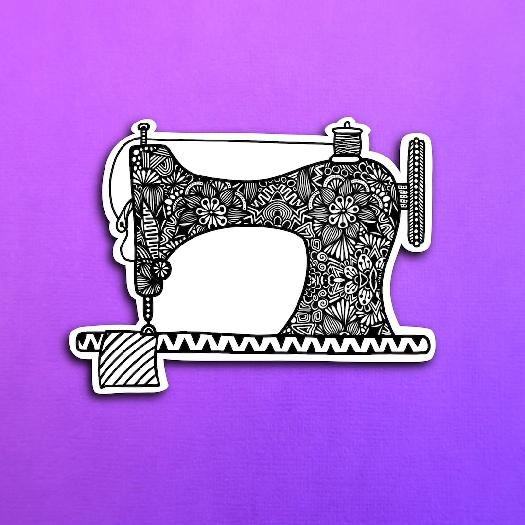 Sewing Machine Sticker WATERPROOF - Etsy