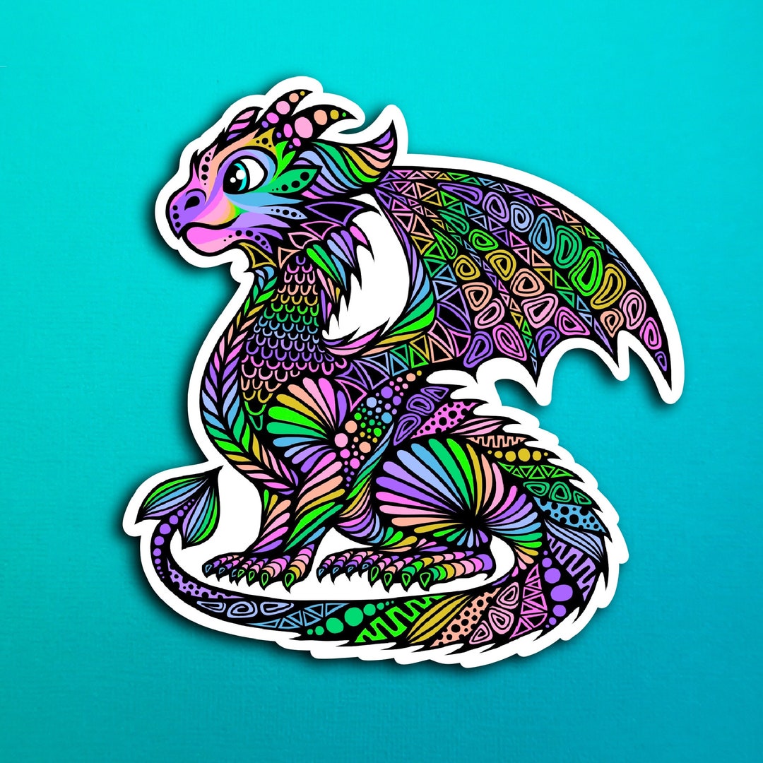 Stella the Dragon Sticker WATERPROOF - Etsy