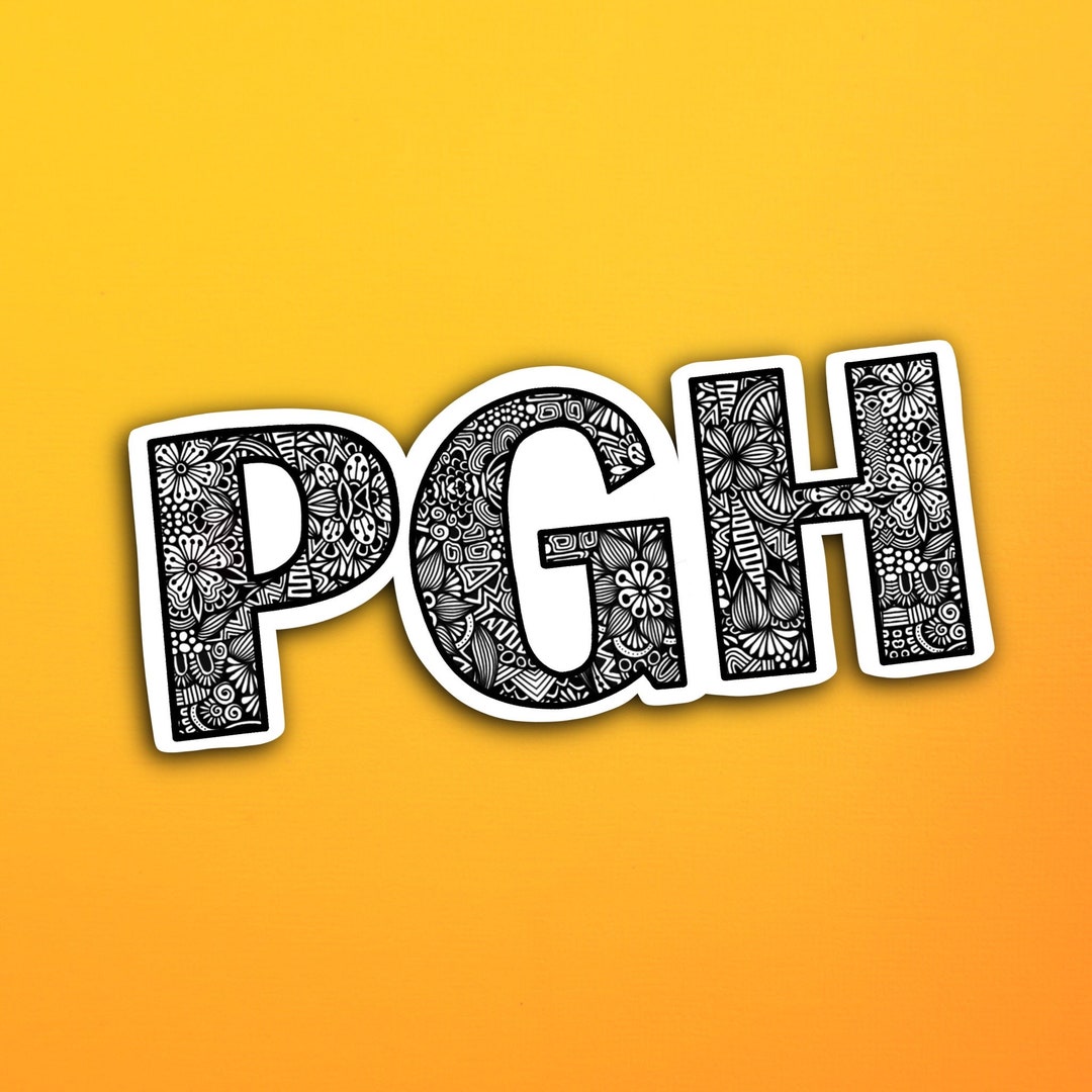 PGH Sticker WATERPROOF - Etsy