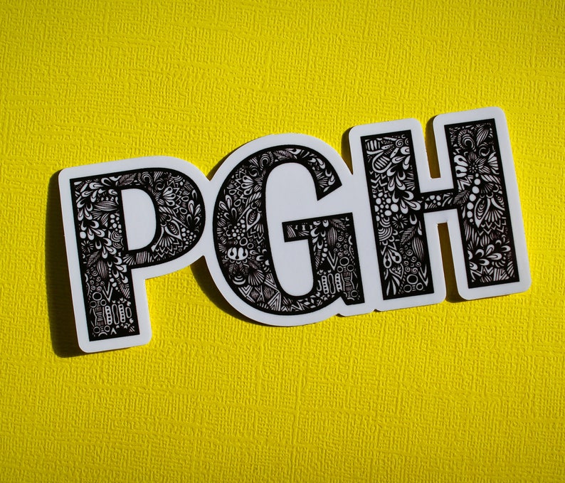 PGH Sticker WATERPROOF - Etsy