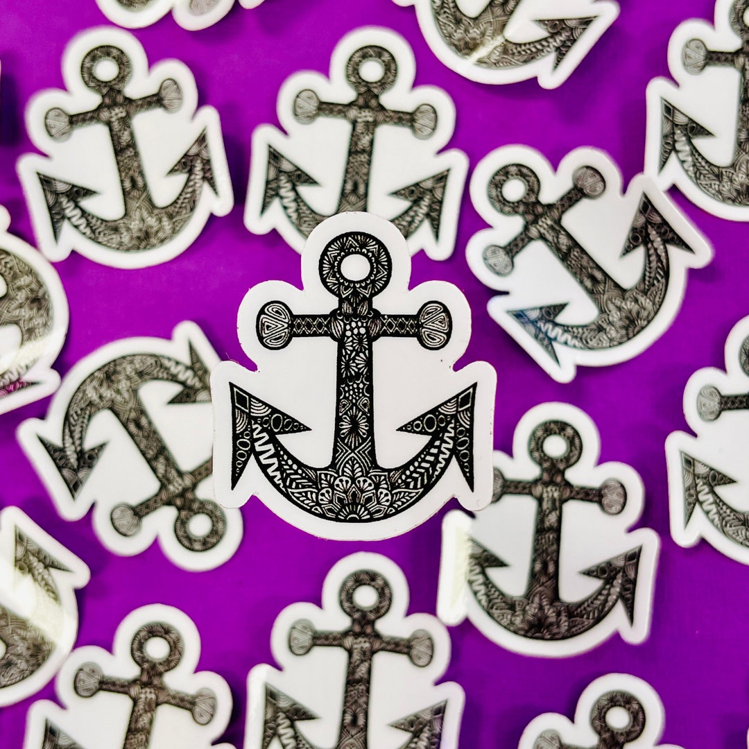 Mini Anchor Sticker WATERPROOF - Etsy