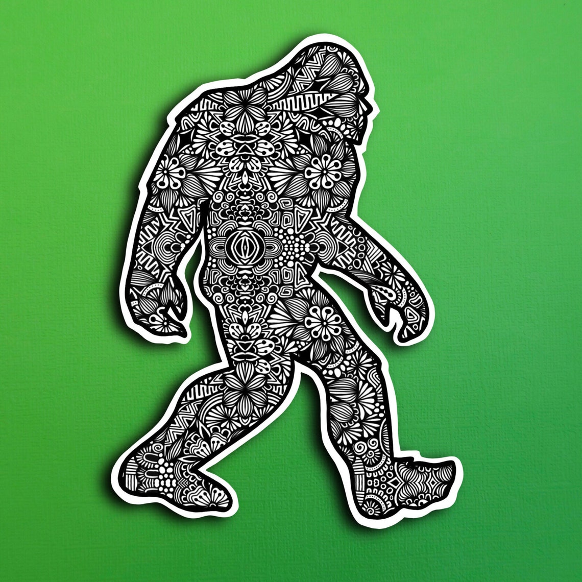 Bigfoot Sticker WATERPROOF - Etsy