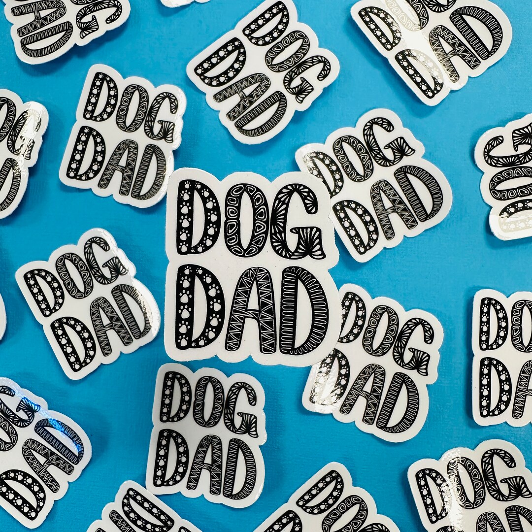 Mini Dog Dad Sticker WATERPROOF - Etsy