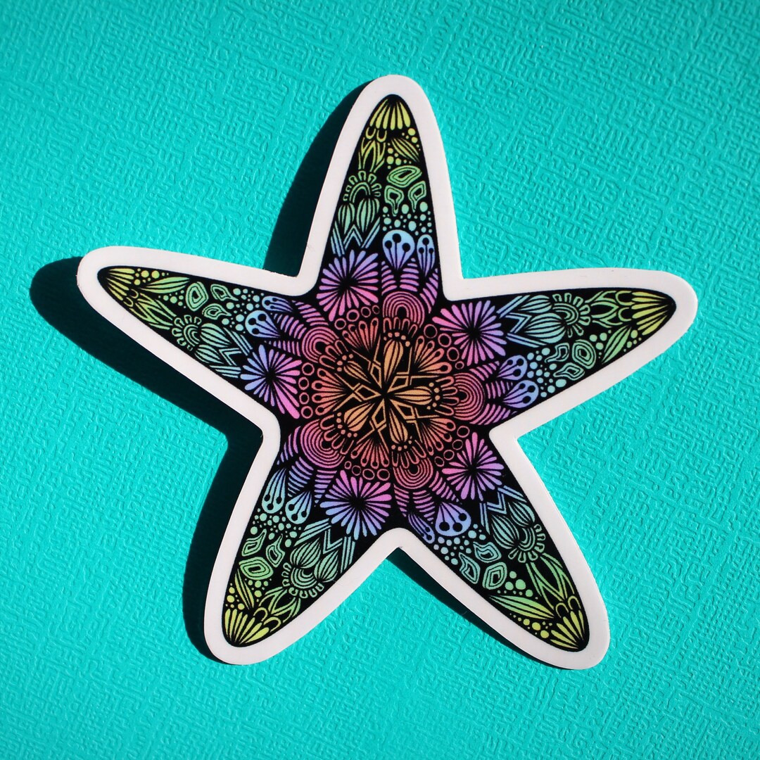 Starfish Sticker WATERPROOF - Etsy