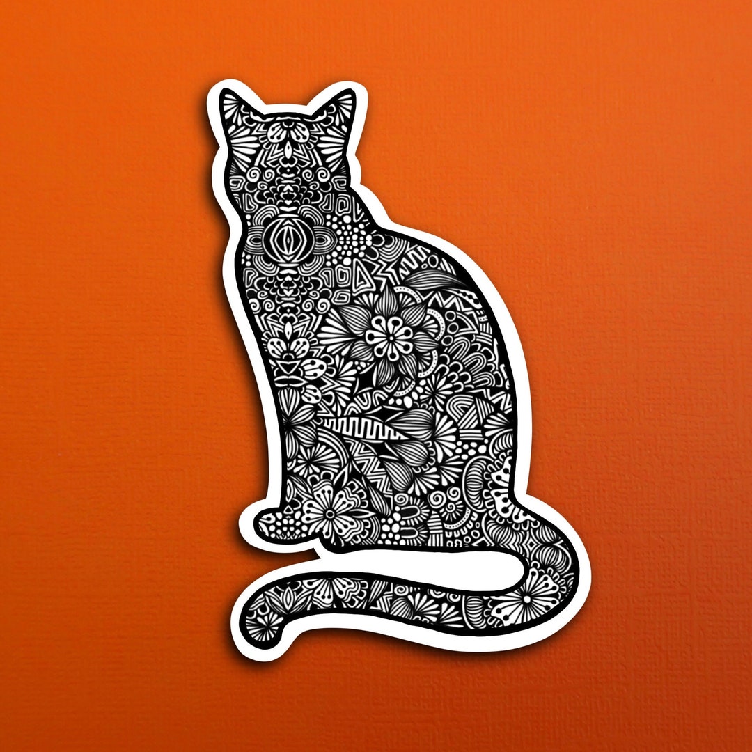 Cat Body Sticker WATERPROOF - Etsy